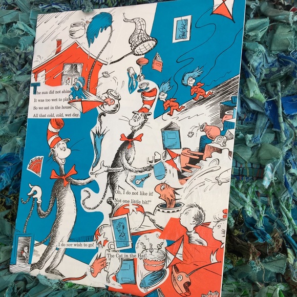 Wall Decor | Dr Seuss Collage Cat In The Hat Nostalgia Art | Poshmark